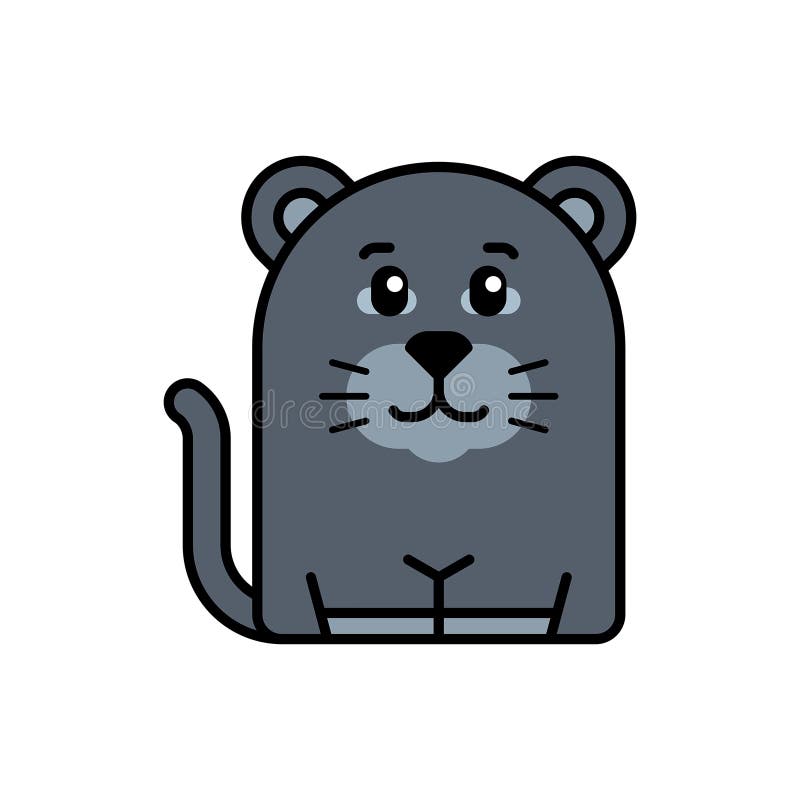 Panther icon stock vector. Illustration of muzzle, isolated - 247443395