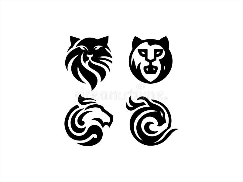 Angry panther logo design stock photo. Image of blue - 360581646