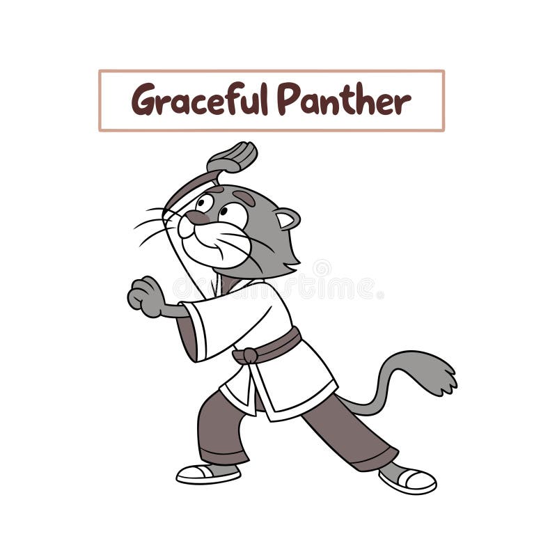 Panther Practicing Stock Illustrations – 12 Panther Practicing Stock ...