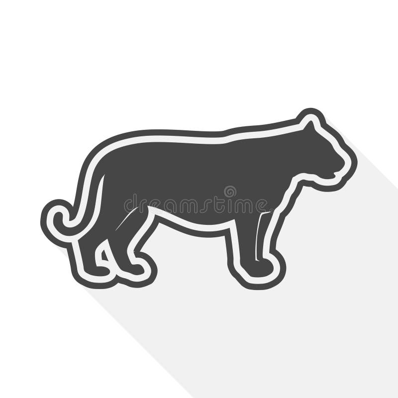 Panther, Puma, Wild Cat Icon - Illustration Stock Vector - Illustration ...