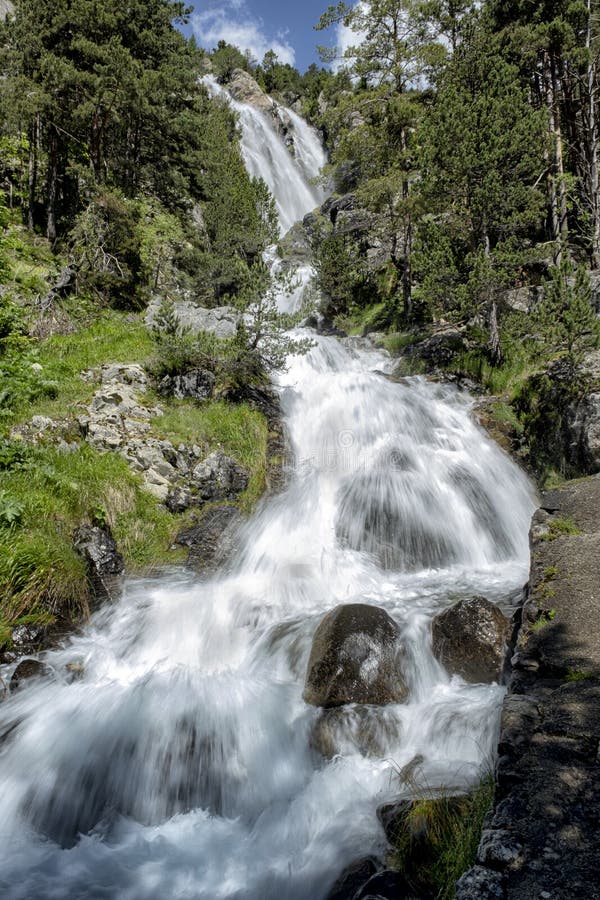 Panticosa Waterfall in the Spanish Pyrenees Stock Image - Image of ...