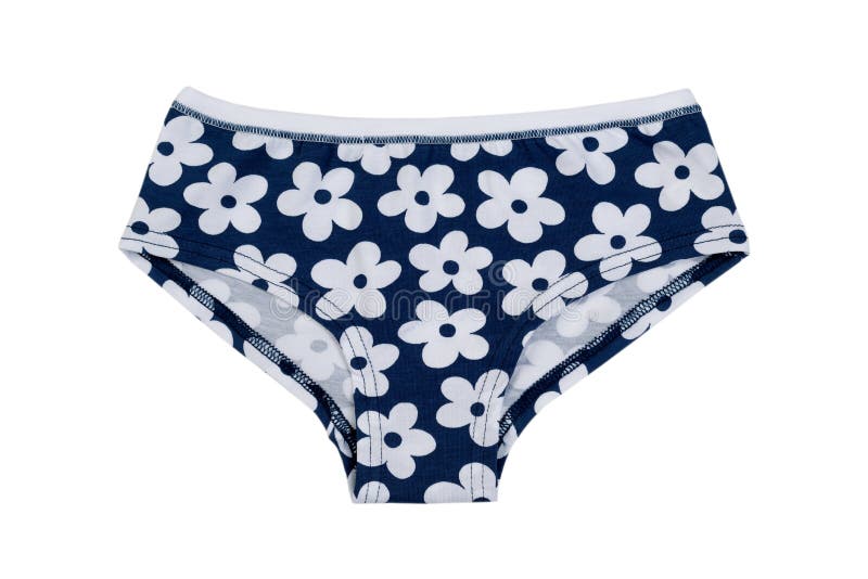 Panties with a Daisy Pattern, Isolate Stock Image - Image of personal ...