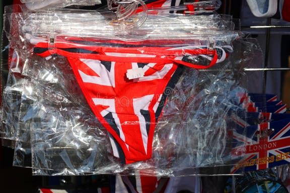 Panties G String with English Flag Pattern Editorial Photography ...