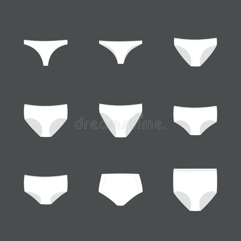 Types Woman Underwear Stock Illustrations 296 Types Woman Underwear