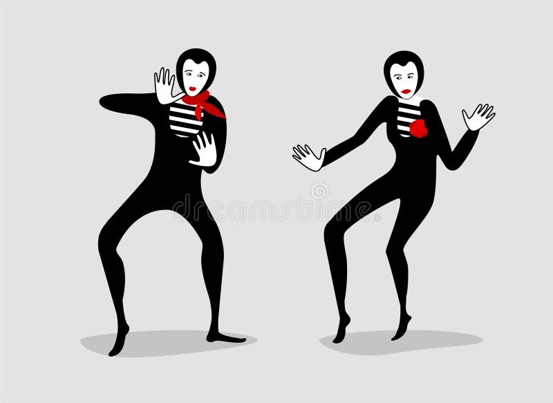 Pantomime stock vector. Illustration of actor, theatrics - 18167285