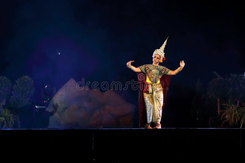 Pantomime Performances in Thailand Stock Photo - Image of gold, history ...