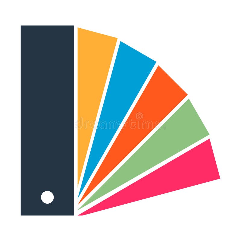 Pantone Color Icon, Colorful Graphic Catalog Symbol, Color Template Web ...