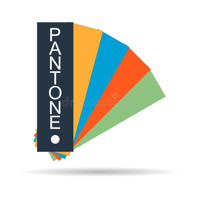 Pantone Color Icon Shadow, Colorful Graphic Catalog Symbol, Color ...