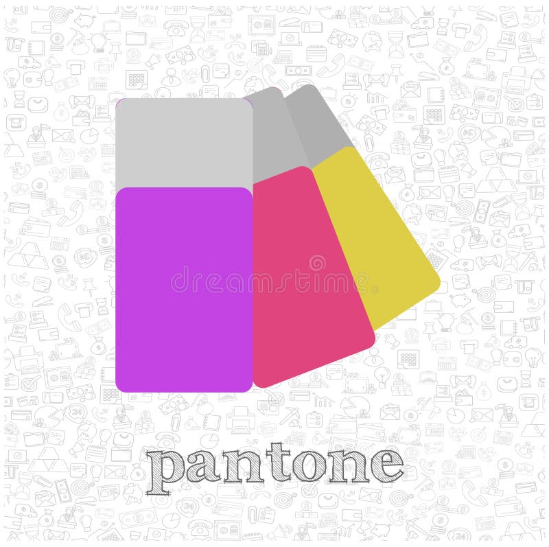 Pantone Isolated Flat Illustration. Pantone Design Element for ...