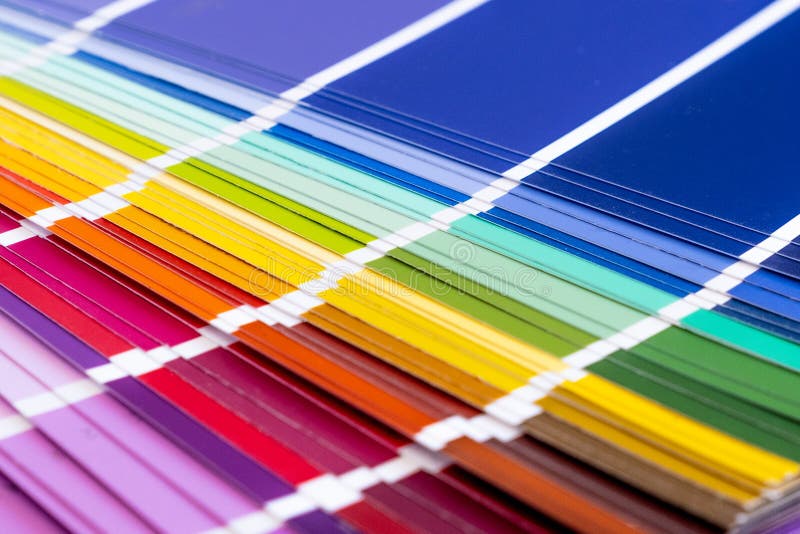 Pantone sample colors stock image. Image of sample, graphic - 152855931