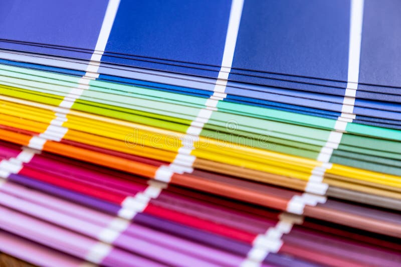 Pantone sample colors stock image. Image of identification - 152855485