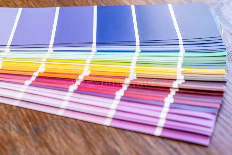Pantone sample colors stock image. Image of chart, paper - 152855955