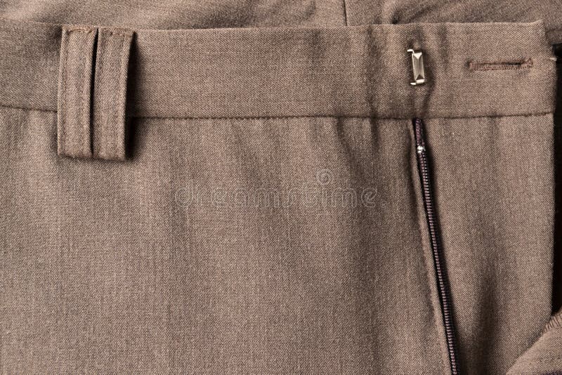 Pants Closure, Detail of the Seam of the Clothes Stock Photo - Image of ...