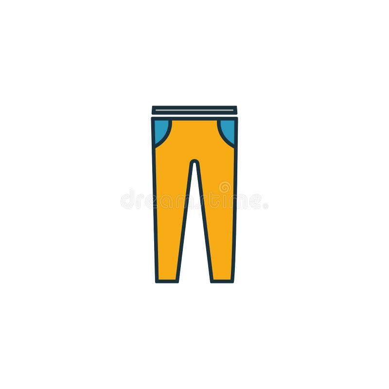 Pants Icon. Flat Style Icon Design. UI. Illustration of Pants Icon ...