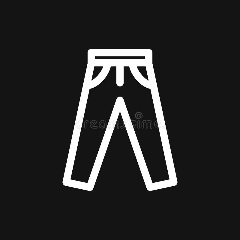 Pants Icon. Solid Fill Vector Icons Set As Flat Icons Stock ...