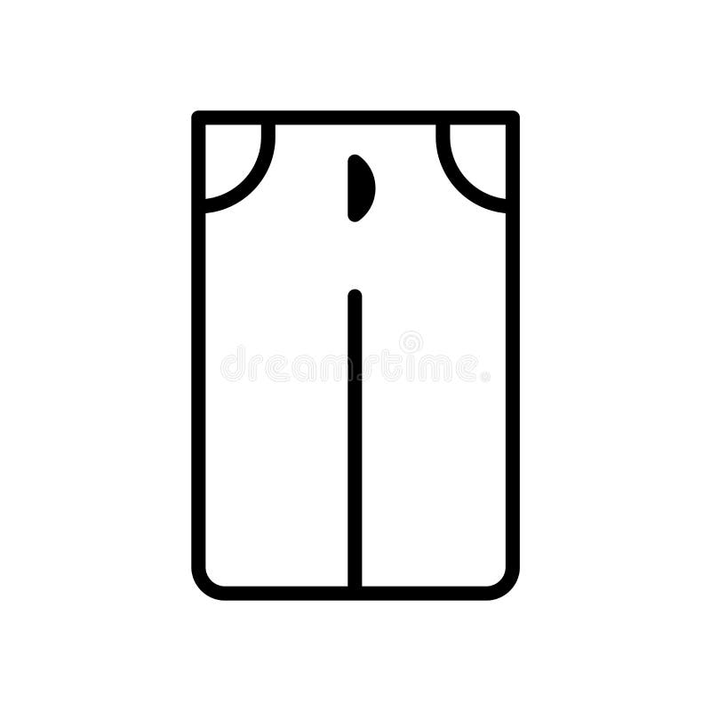 Pants Icon Vector Isolated on White Background, Pants Sign , Line or ...