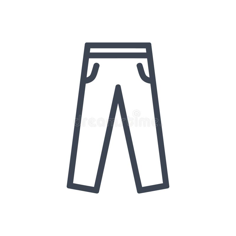 Pants Icon stock vector. Illustration of sign, garment - 361729154
