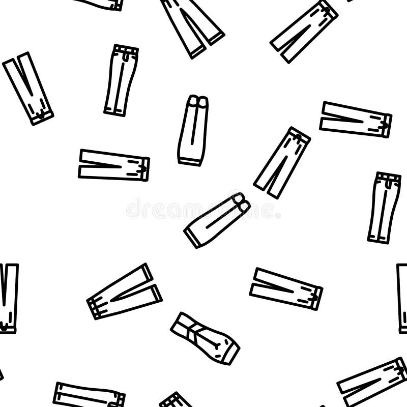 Pants Trousers Fashion Vector Seamless Pattern Stock Vector ...