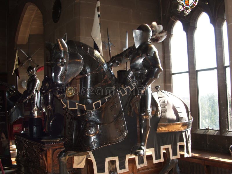 Ridderpantser Een Jousting Lans En Paardpantser Stock Foto - Image of ...