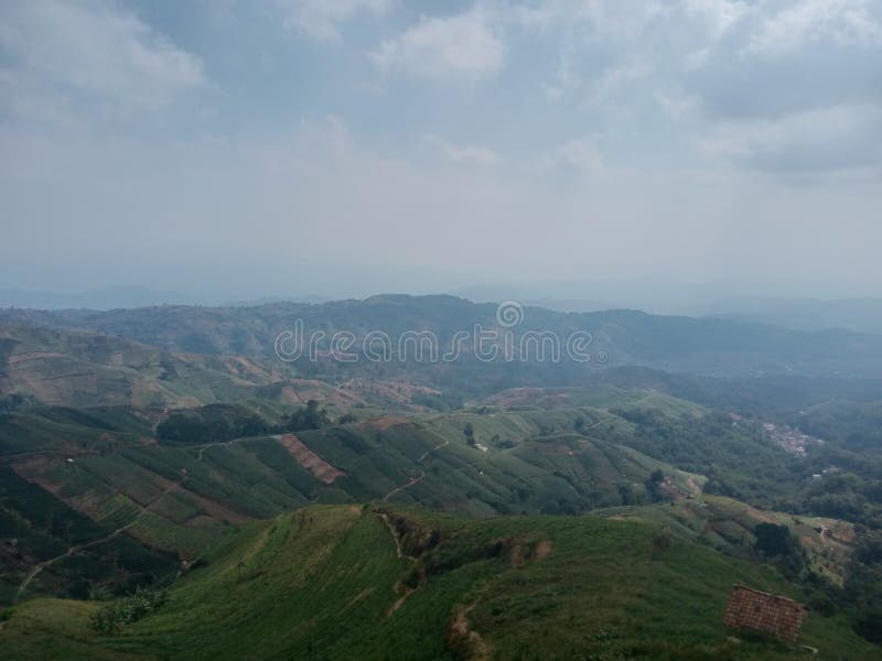 Panyaweuyan Terraces, Majalengka - West Java Stock Image - Image of ...
