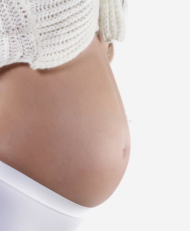 Panza embarazada foto de archivo. Imagen de maternidad - 7161960