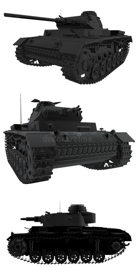Panzer III variants stock illustration. Illustration of military - 23622534
