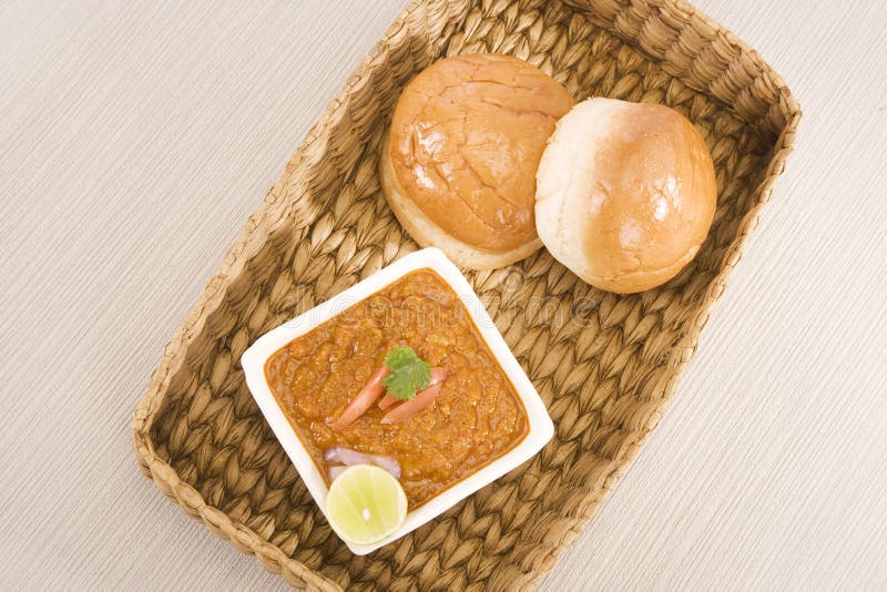 Pao Bhaji, Indian Food stock photo. Image of bowl, spicy - 36620906