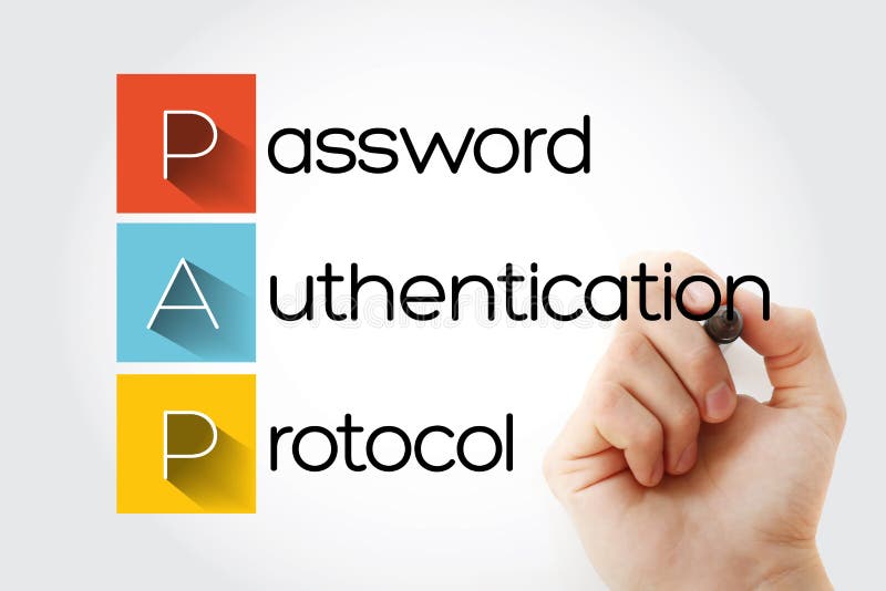 PAP Password Authentication Protocol Acronym Stock Photo - Image of ...