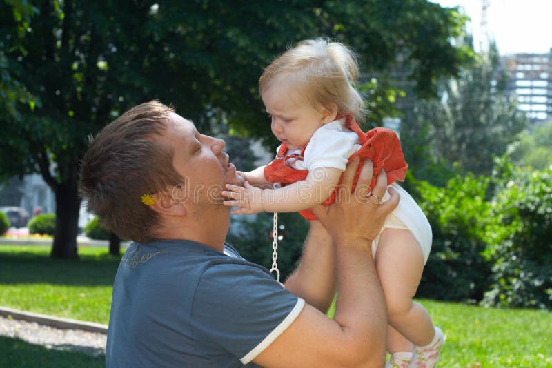 Papa and baby stock image. Image of love, papa, happiness - 9752075