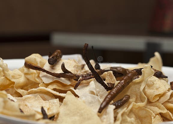 Papad in a bowl stock photo. Image of meal, curd, lunch - 188188154