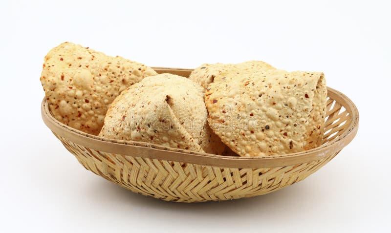 Papad stock photo. Image of food, india, dinner, crisp - 90917272