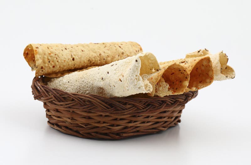 Papad stock photo. Image of poppadum, crisp, cooking - 90917592