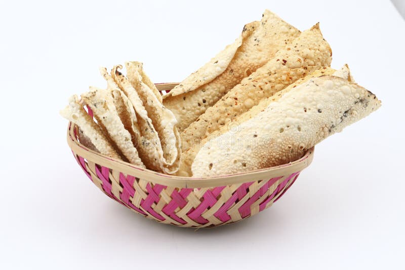 Papad stock image. Image of papadum, poppadum, indian - 90917939