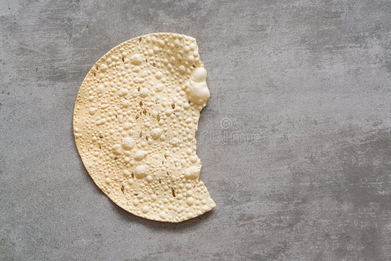 Papadam, a Traditional Indian Snack Stock Photo - Image of spicy ...