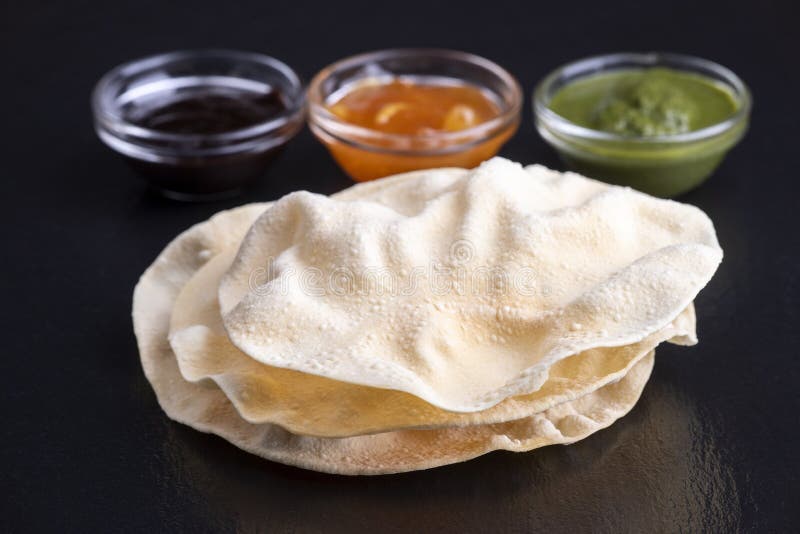 Papadam stock image. Image of crispy, dish, appetizer - 252754977