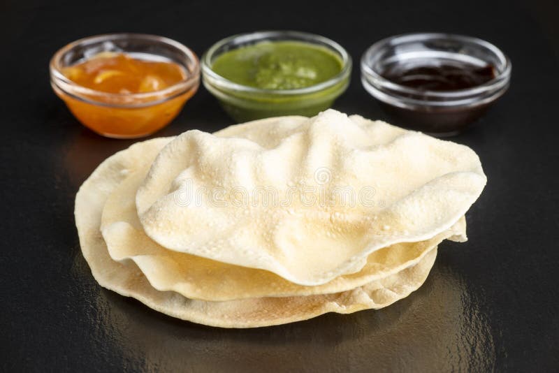 Papadam stock photo. Image of roast, mung, recipe, salty - 268205508