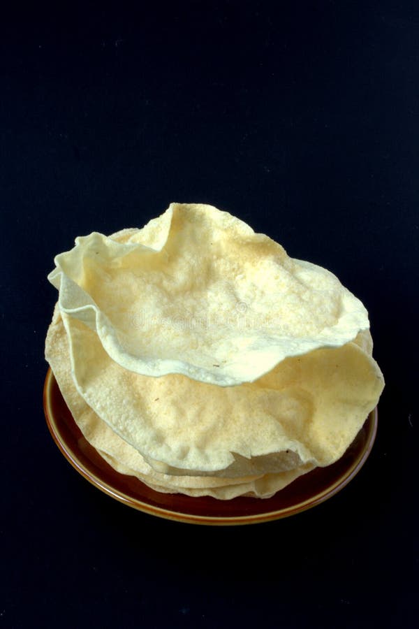 Papadam. Papadum, Appadum, Appalam, Appalum, Papad Stock Image - Image ...