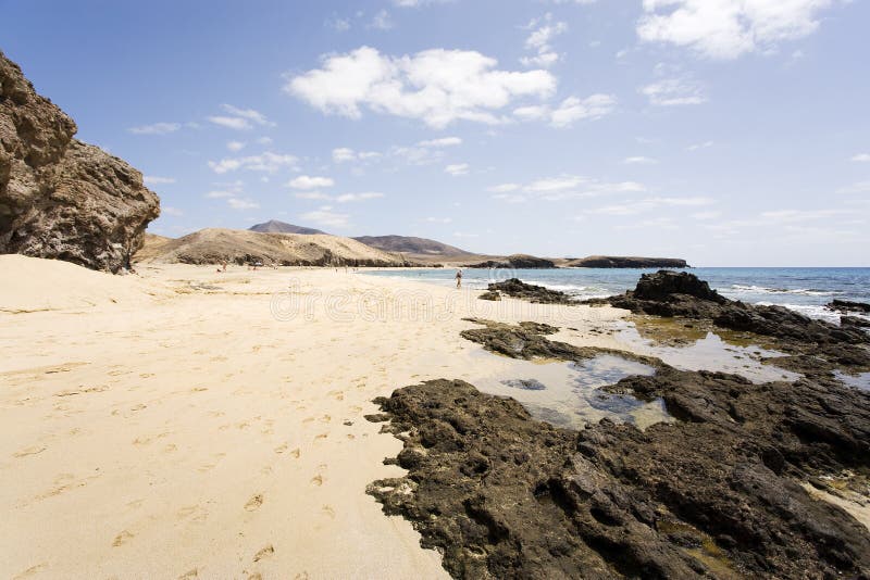 Papagayo beach, Lanzarote stock photo. Image of ocean - 14516224