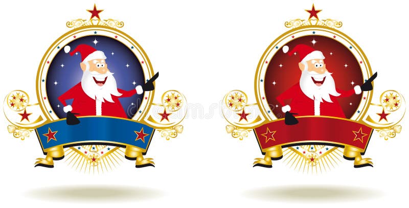 Papai Noel bem-vindo ilustração do vetor. Ilustração de felicidade ...