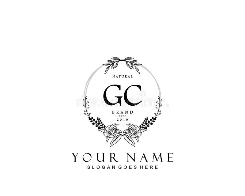 Initial GC Signature Logo Template Vector Stock Vector - Illustration ...