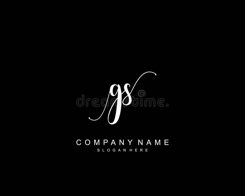Initial GS Signature Logo Template Vector Stock Vector - Illustration ...