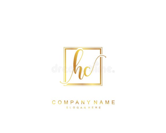 Initial HC Signature Logo Template Vector Stock Vector - Illustration ...