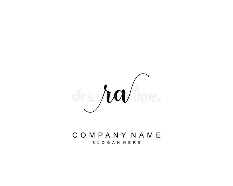 Letter RA Signature Logo Template Vector Stock Vector - Illustration of ...