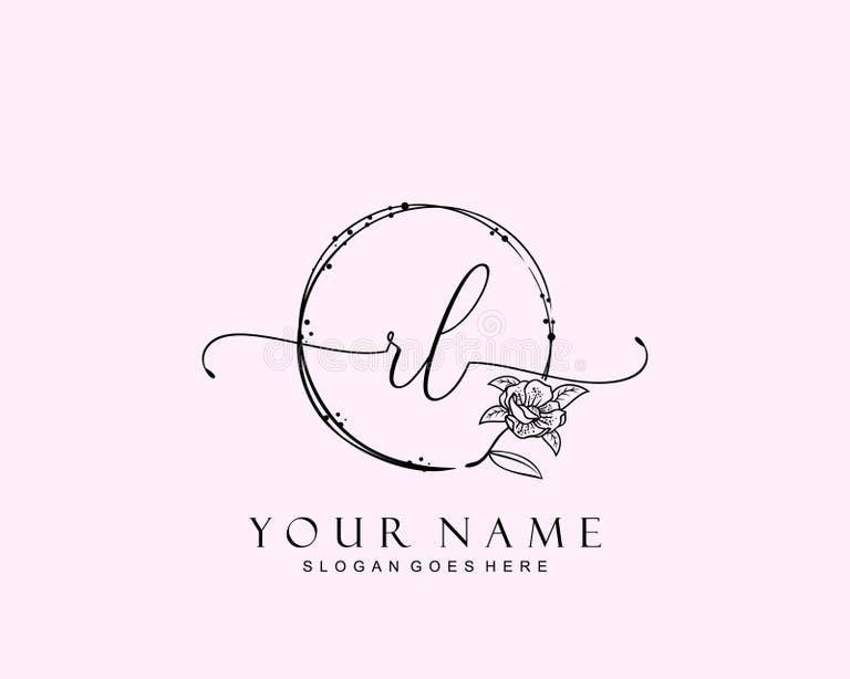 RL Signature Logo Template Vector Stock Vector - Illustration of ...