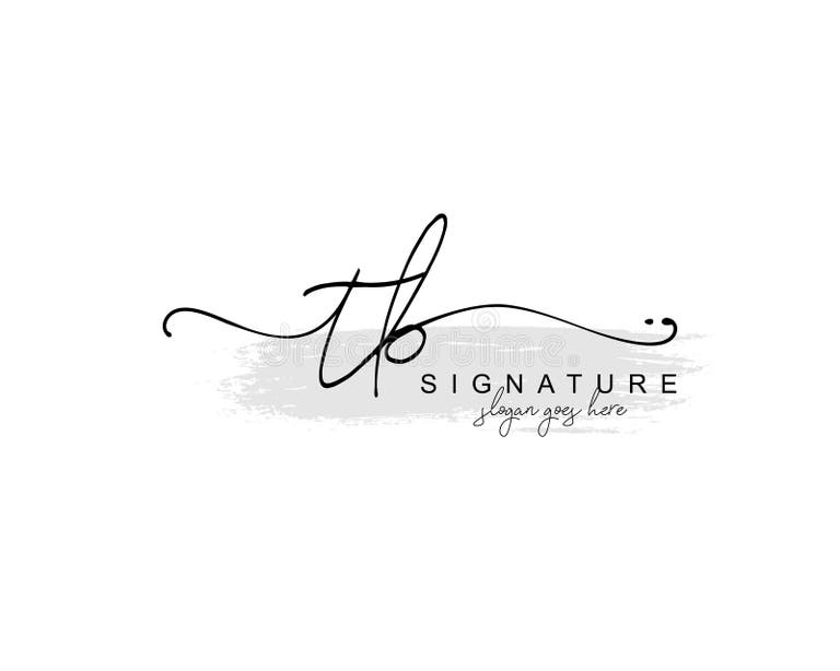 TB Signature Logo Template Vector Stock Vector - Illustration of design ...