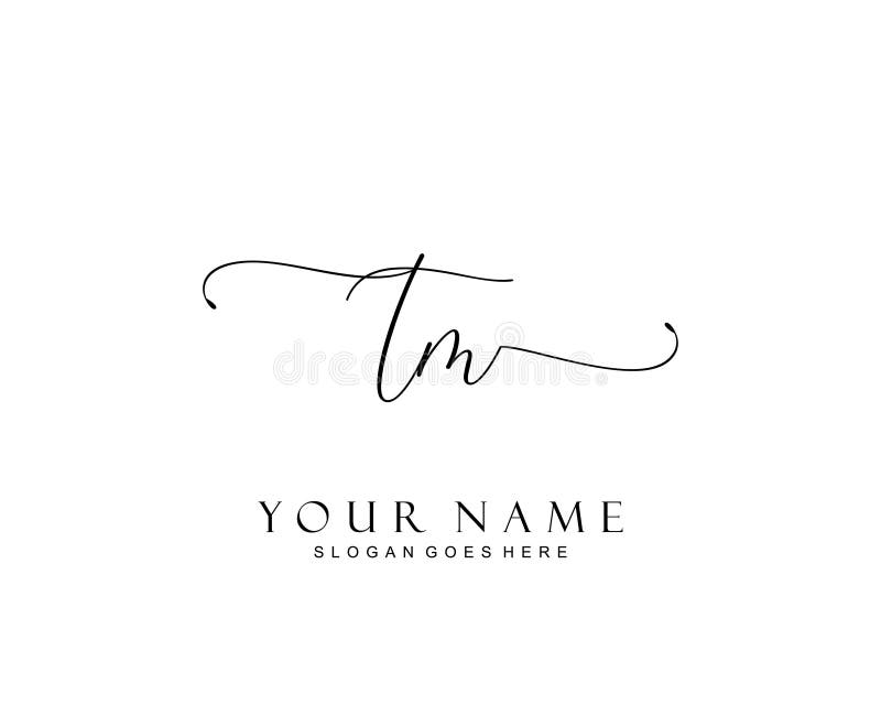 TM Signature Logo Template Vector Stock Vector - Illustration of ...
