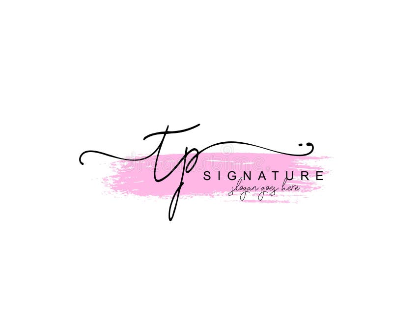 TP Signature Logo Template Vector Stock Vector - Illustration of ...