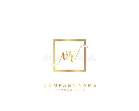 VR Signature Logo Template Vector Stock Vector - Illustration of ...
