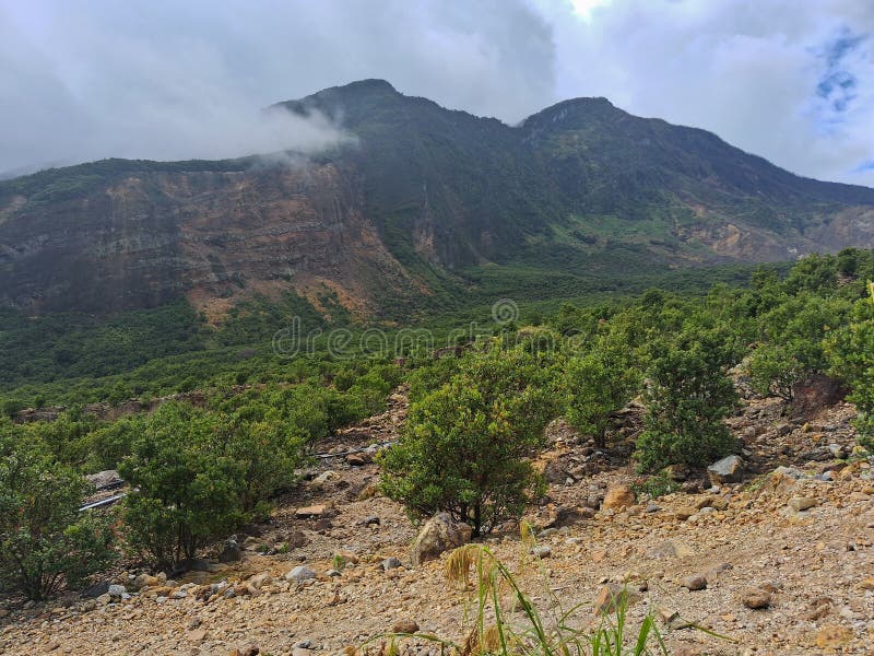 Papandayan Mountain Climbing Crater Area at Garut, West Java, Indonesia ...