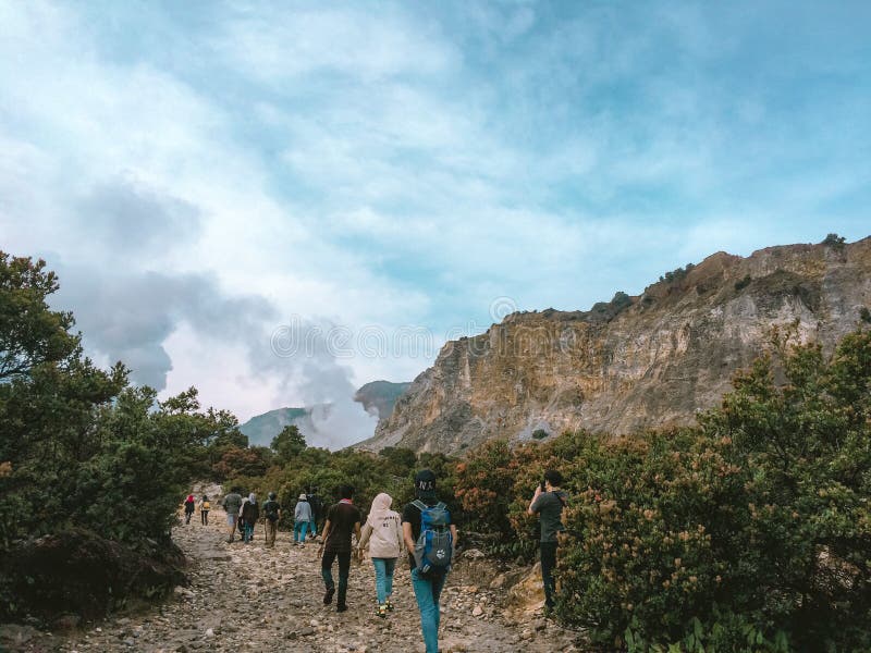 Papandayan Mountain, West Java. Editorial Image - Image of java, garut ...